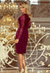LBD Exclusive Burgundy Emma Cocktail Dress