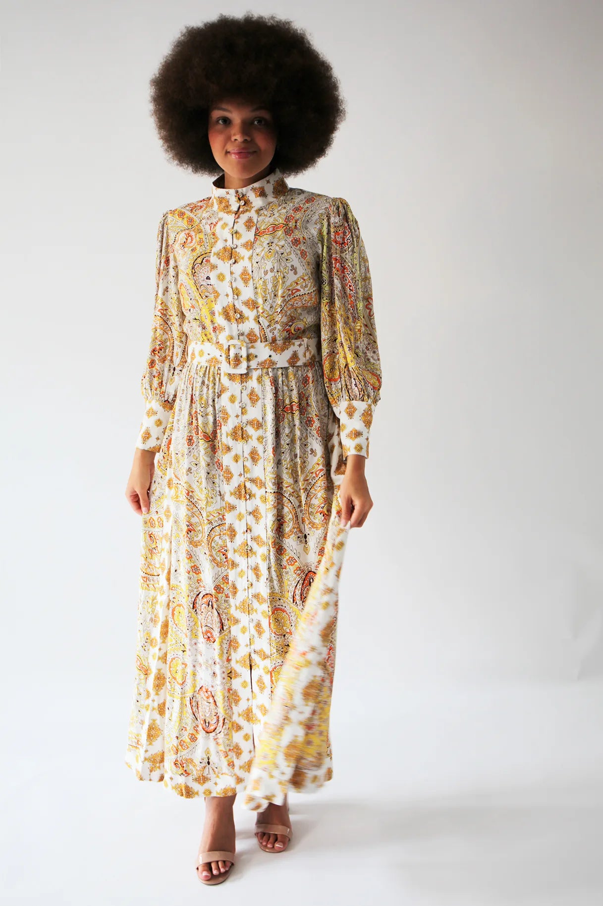 Raishma Studio Yellow Maya Cotton Dress